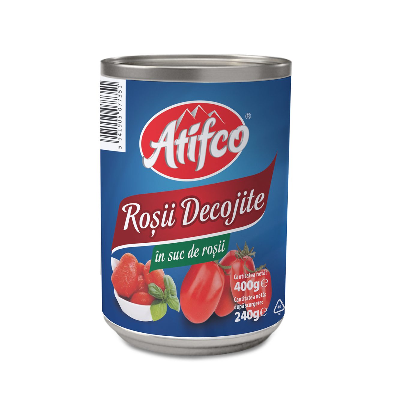 Roșii decojite 400 g – Atifco